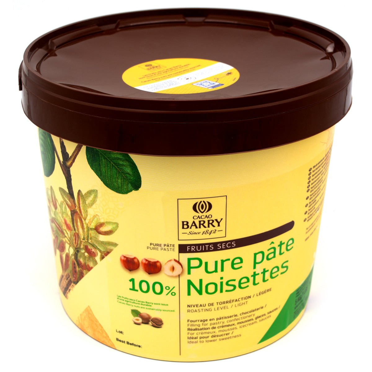 Cacao Barry Pure Hazelnut Paste Pail - 5 kg – Chocosphere