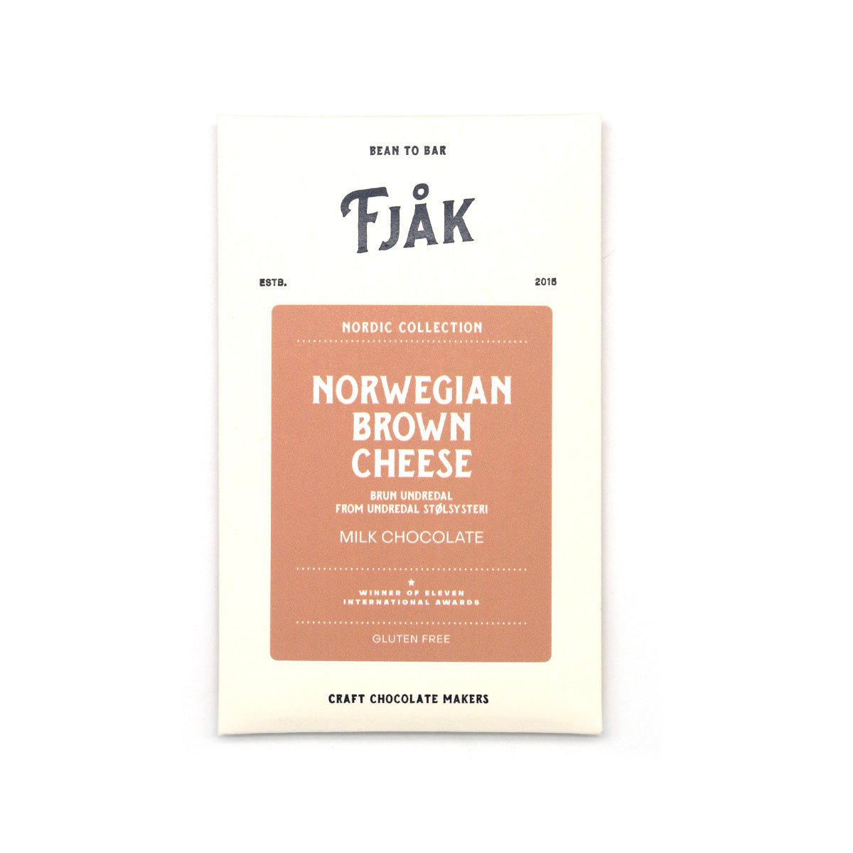 Fjak Norwegian Brown Cheese 45% Milk Chocolate Bar - 60g – Chocosphere