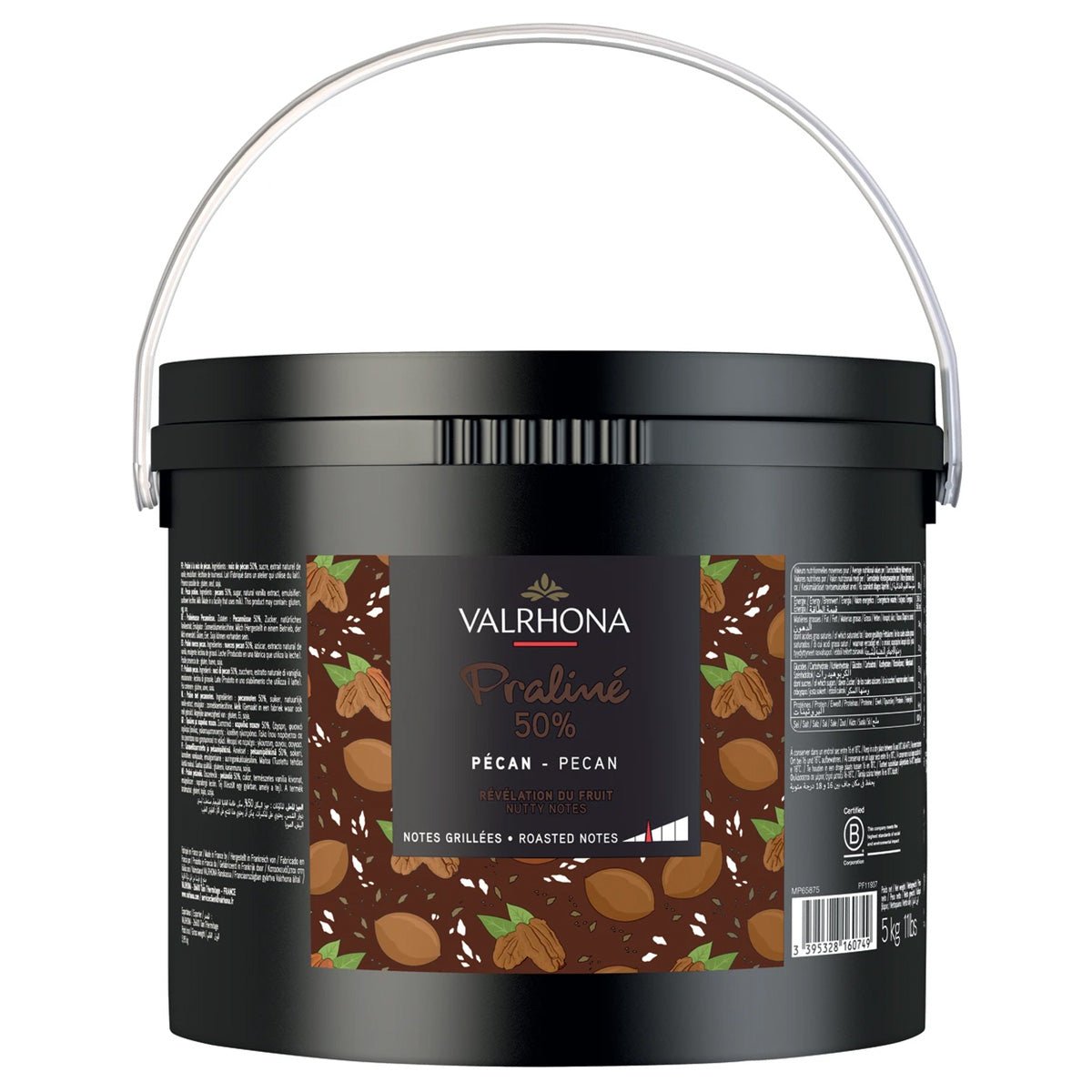 Valrhona 50% Pecan Praliné Paste Pail - 5 kg – Chocosphere