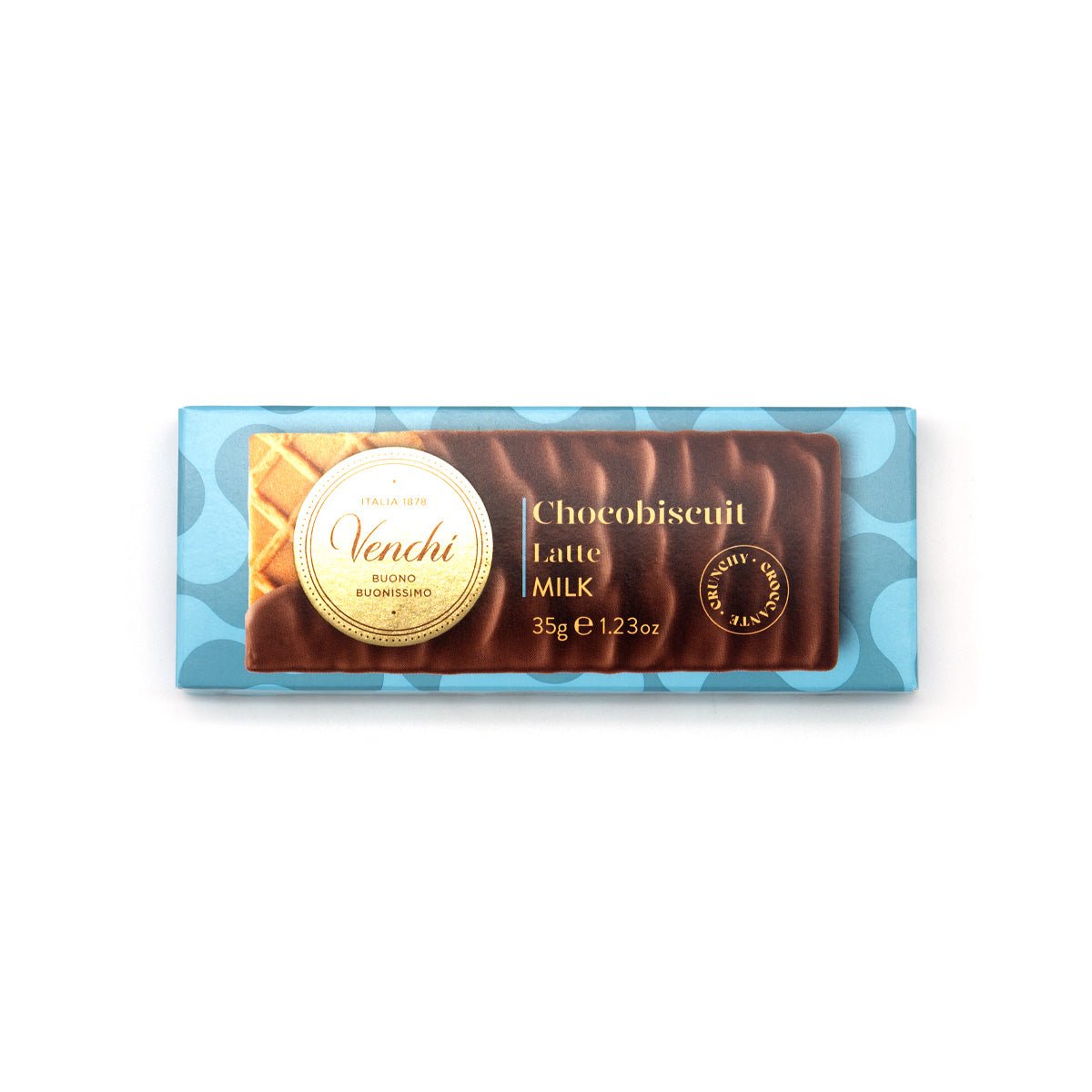 Venchi Chocobiscuit Latte 32% Milk Chocolate Mini-Bar - 35g – Chocosphere